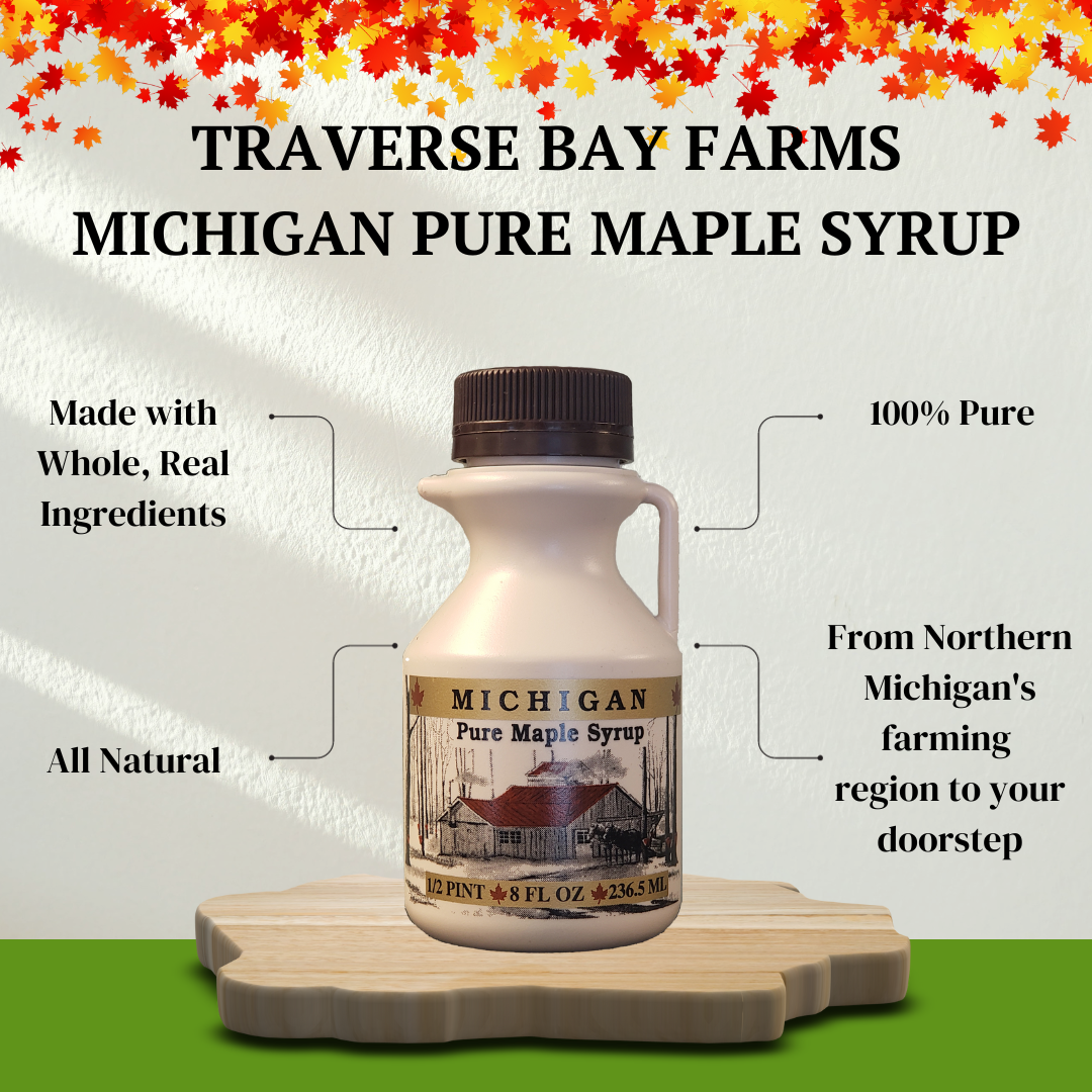 100% Pure Michigan Maple Syrup - 2 Pack of 8 Fl. Oz. Bottles – Traverse ...